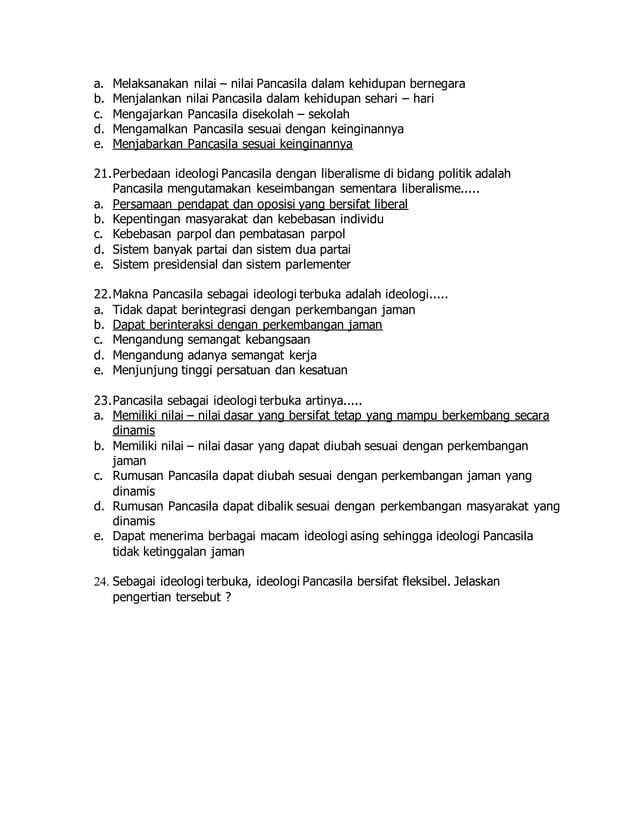 Materi belajar LCT Pancasila kelas XII | DOCX