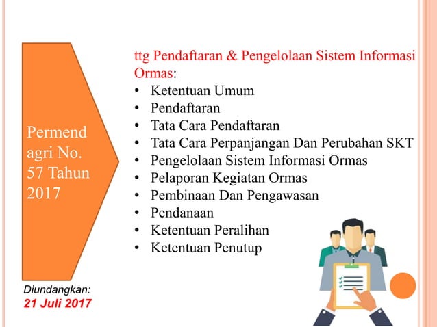 Pendaftaran Organisasi Kemasyarakatan | PPTX