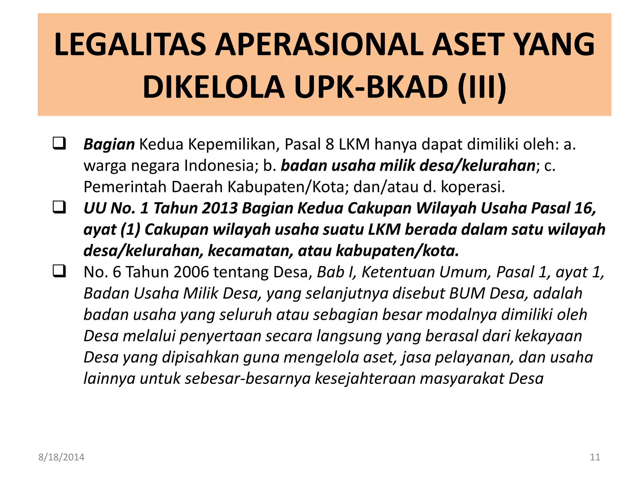 Materi legalitas kerjasama desa pur_revisi | PPTX