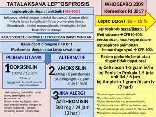 contoh Materi mengenai penyakit Leptospirosis | PPT