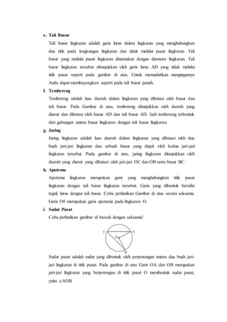 Materi lingkaran | DOCX