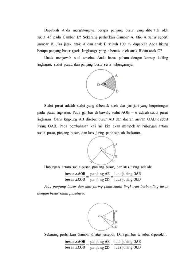 Materi lingkaran | DOCX