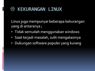 pengenalan sistem operasi linux | PPTX