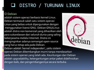 pengenalan sistem operasi linux | PPTX