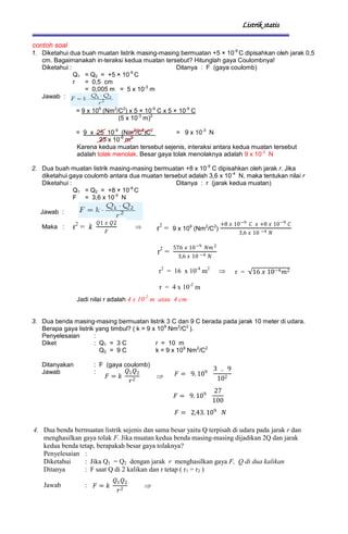 Materi listrik statis | PDF