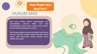 Materi MAD bacaan panjanjang pendek dalam membaca alquran | PPTX