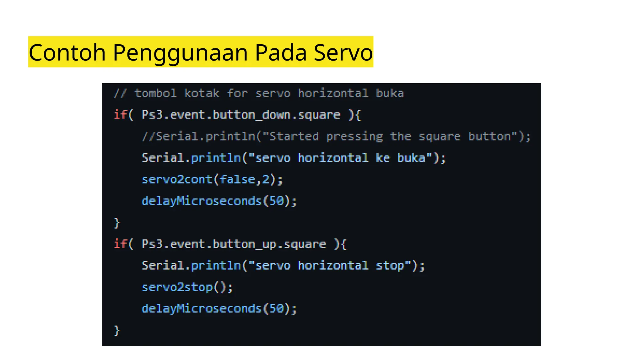 Belajar arduino dan servo microcontroler pemula | PPT