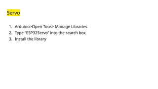 Belajar arduino dan servo microcontroler pemula | PPT