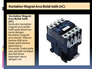 Materi magnetic contaktor oleh jegger | PPTX