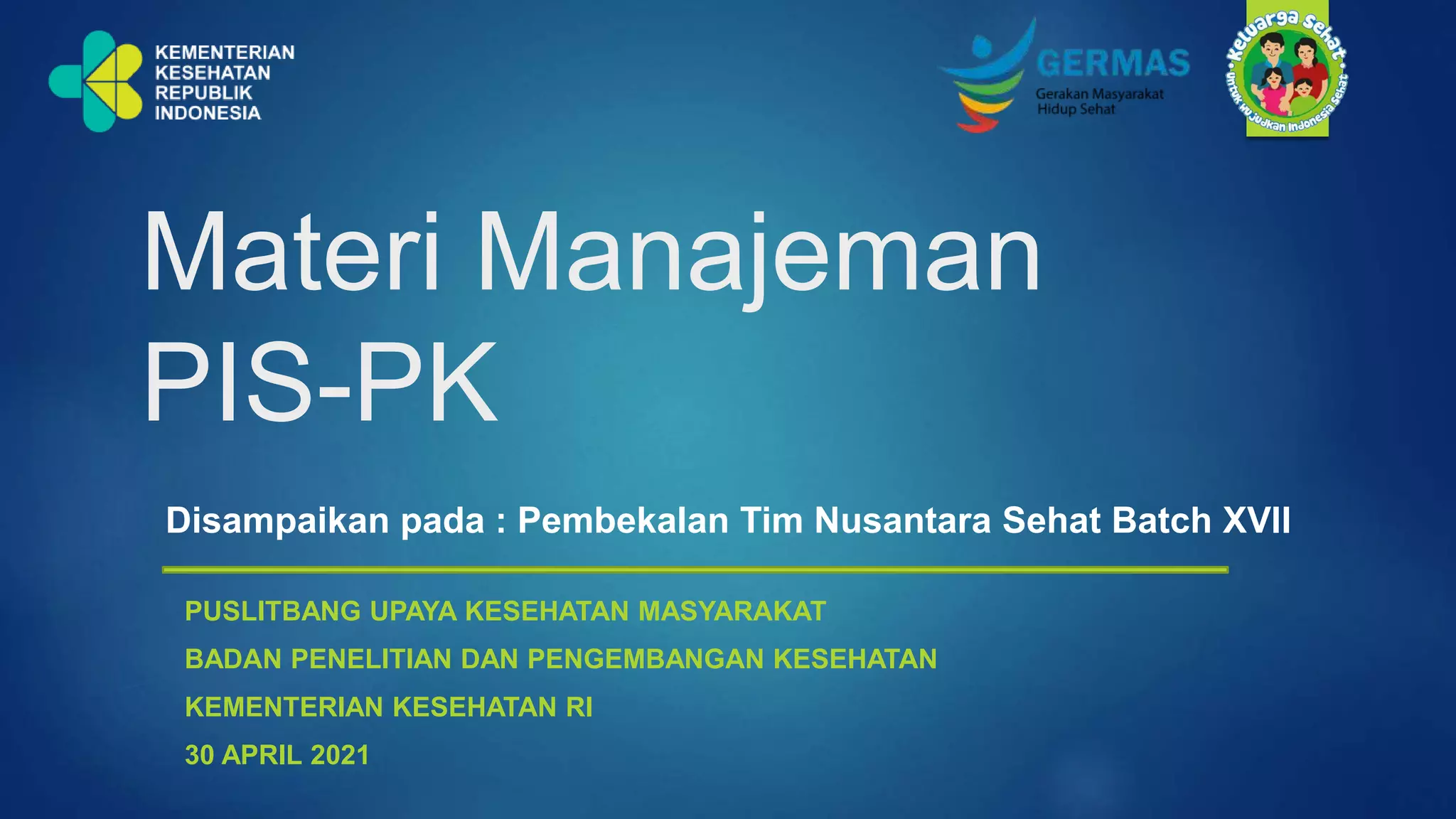 Materi manajeman data pispk litbang pusat 3 300421 | PPTX