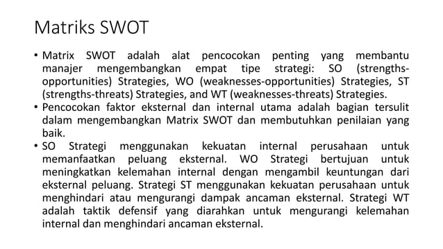 Materi Manajemen Strategik lengkap dan terpadu | PPT