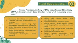 MATERI KONSEP DAN MANAJEMEN STRESS PADA REMAJA | PDF