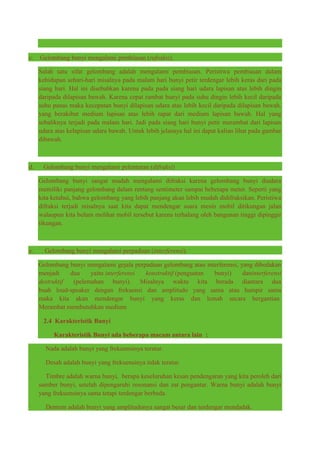 Materi manfaat gelombang bunyi | DOCX