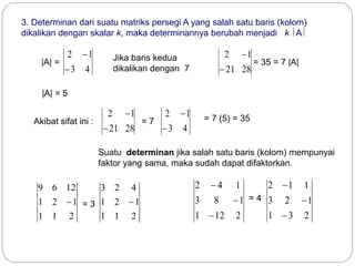 Materi Matematika DETERMINAN | PPT