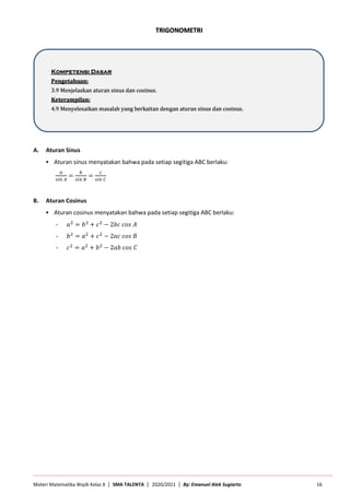 Materi Matematika Wajib Kelas X | PDF
