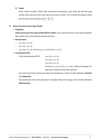 Materi Matematika Wajib Kelas X | PDF