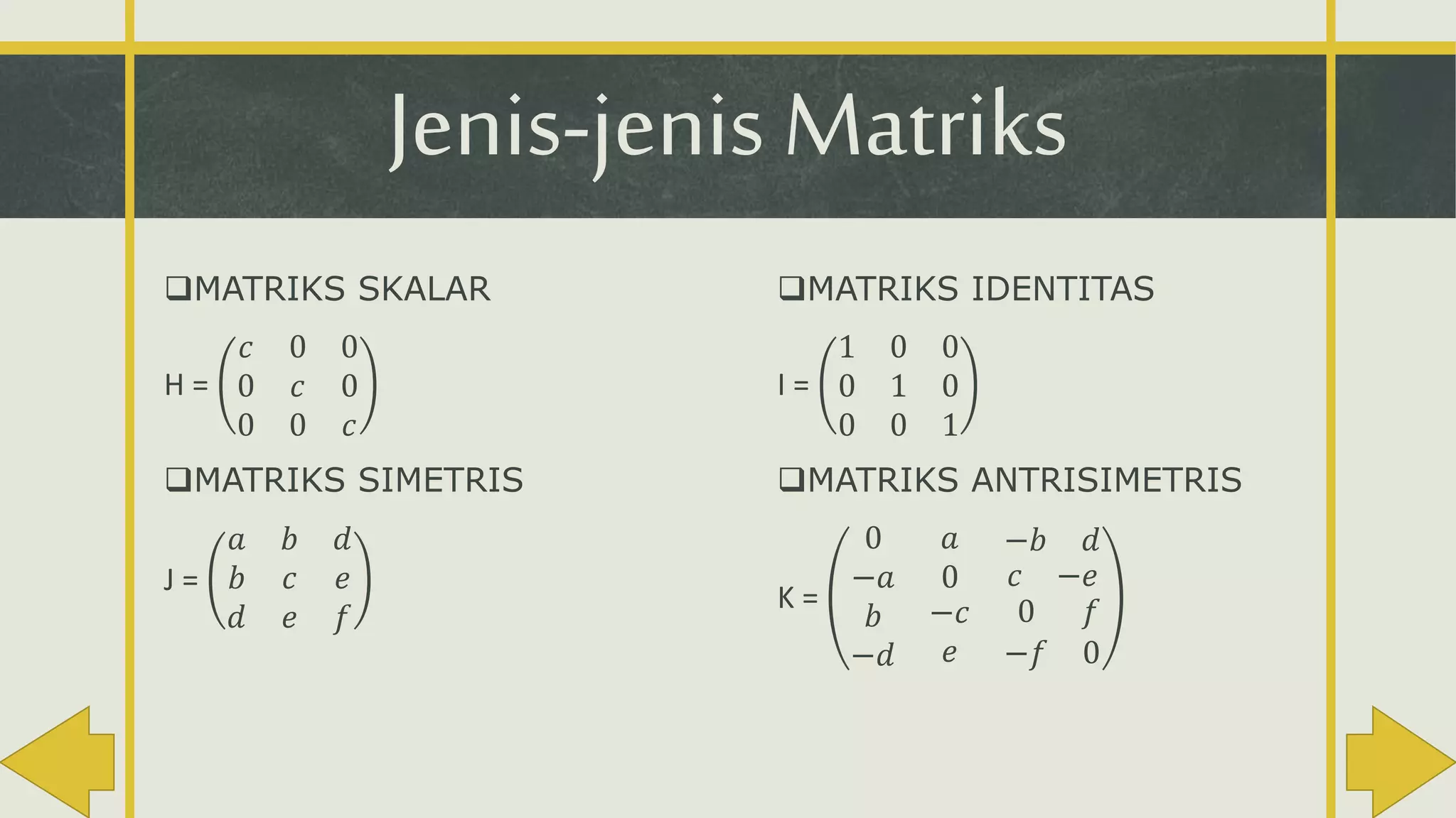 Materi Matriks | PPTX