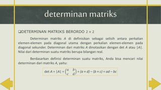 Materi Matriks | PPTX