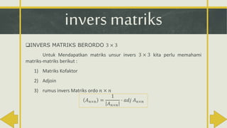 Materi Matriks | PPTX