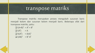 Materi Matriks | PPTX