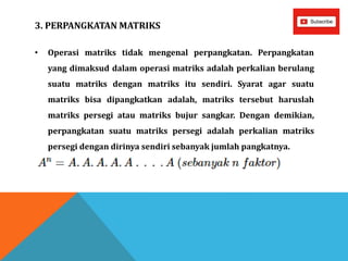 Materi matriks 3 | PPT