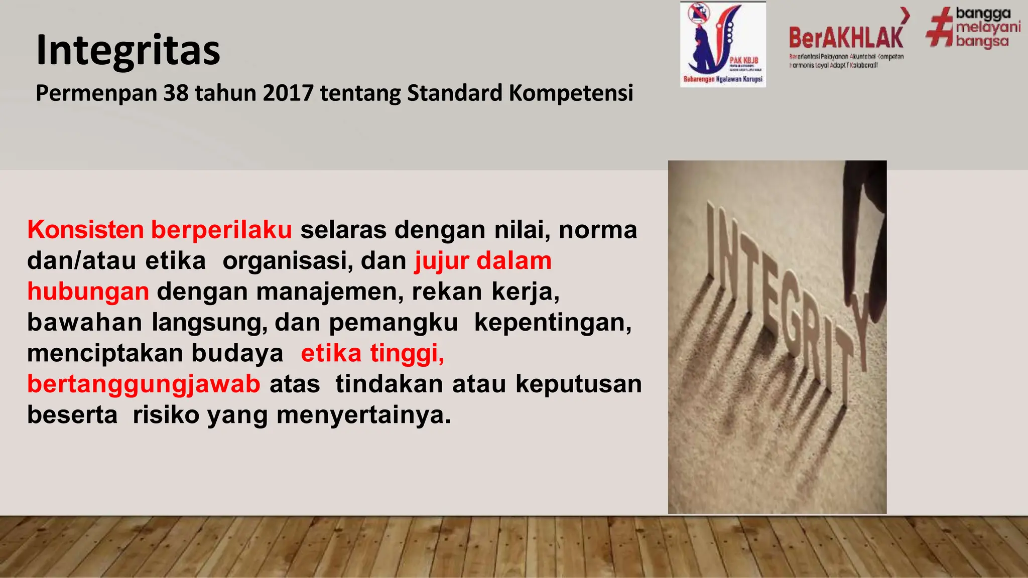 Materi Membangun Budaya Ber-Integritas Antikorupsi bagi ASN .pptx