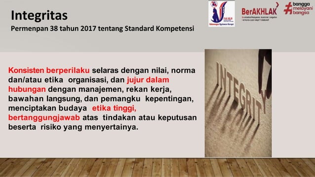 Materi Membangun Budaya Ber-Integritas Antikorupsi bagi ASN .pptx