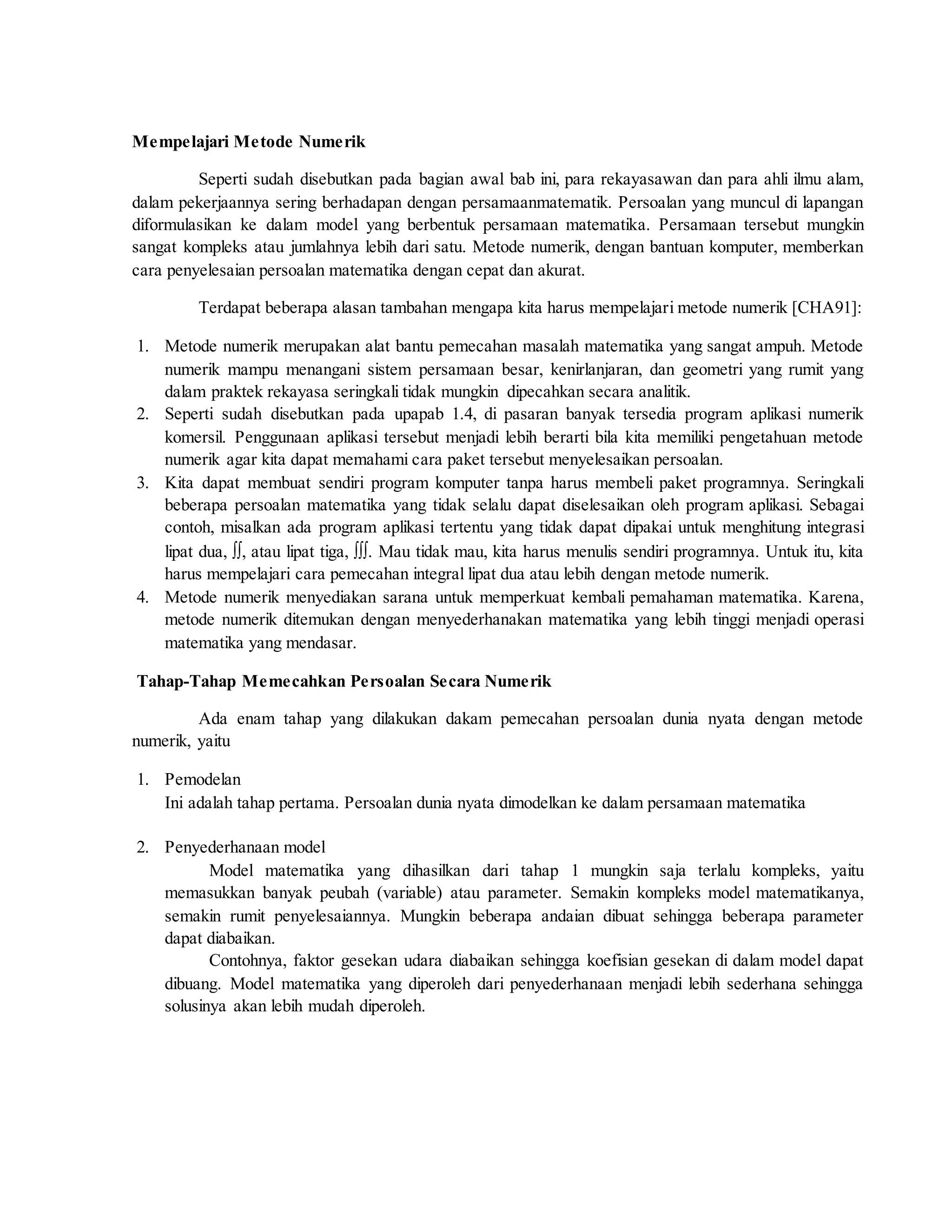 Materi metode numerik | DOCX