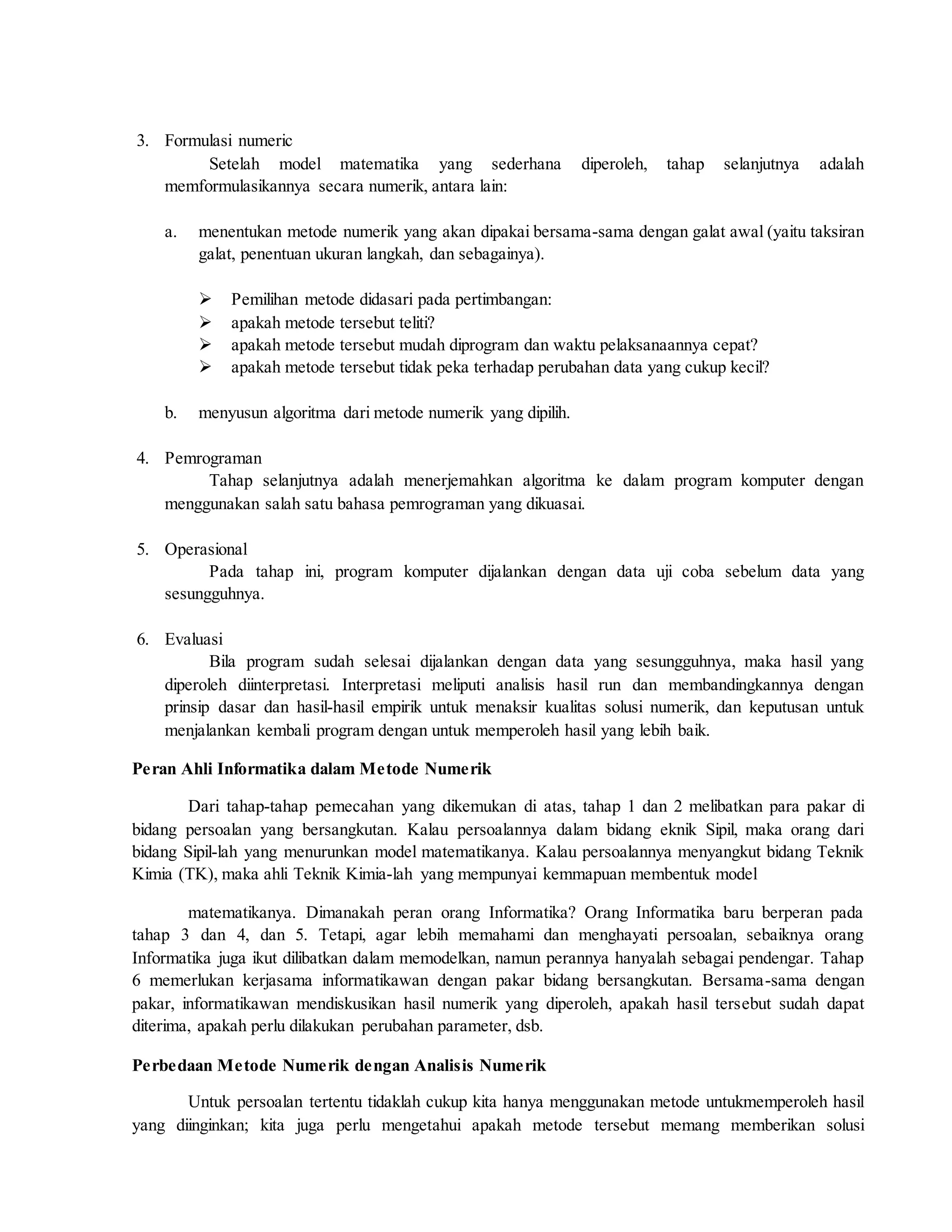 Materi metode numerik | DOCX