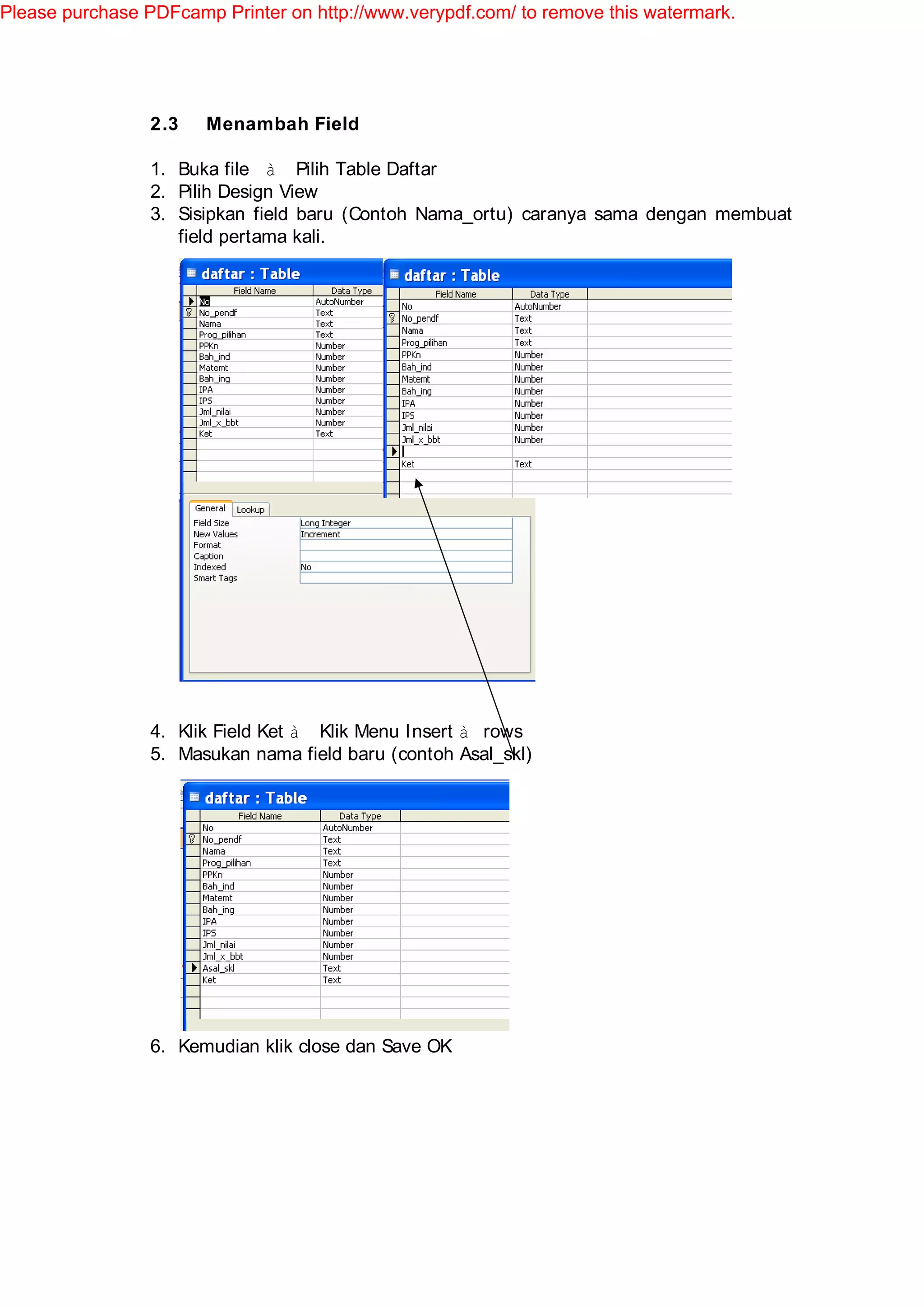 Materi microsoft accest kelas 11 | PDF
