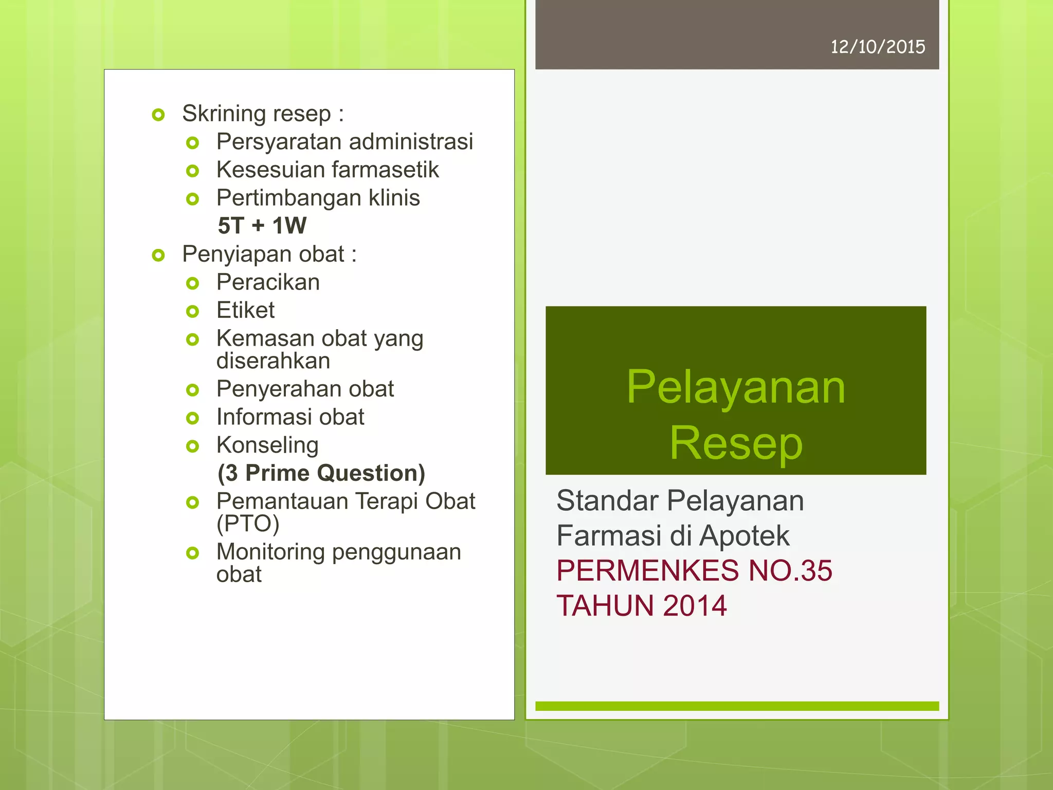 Materi micro teaching resep | PPTX