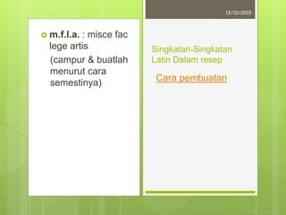 Materi micro teaching resep | PPTX