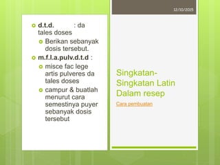 Materi micro teaching resep | PPTX