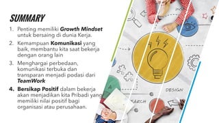 Materi Mindset dan softskill dunia kerja | PDF