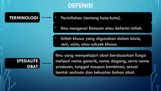 Konsep Dasar Struktur Terminologi Kesehatan | PPTX
