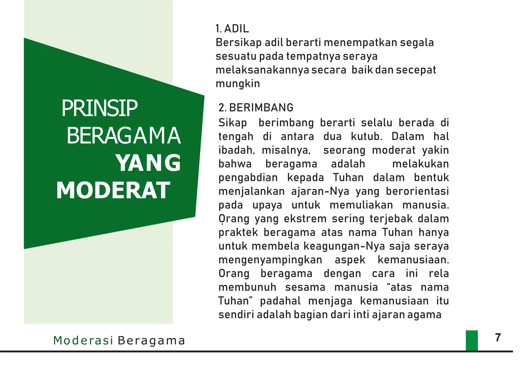 materi moderasi beragama untuk semua golongan | PPTX