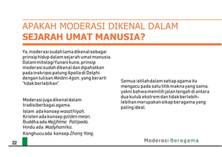 materi moderasi beragama untuk semua golongan | PPTX
