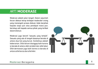 materi moderasi beragama untuk semua golongan | PPTX