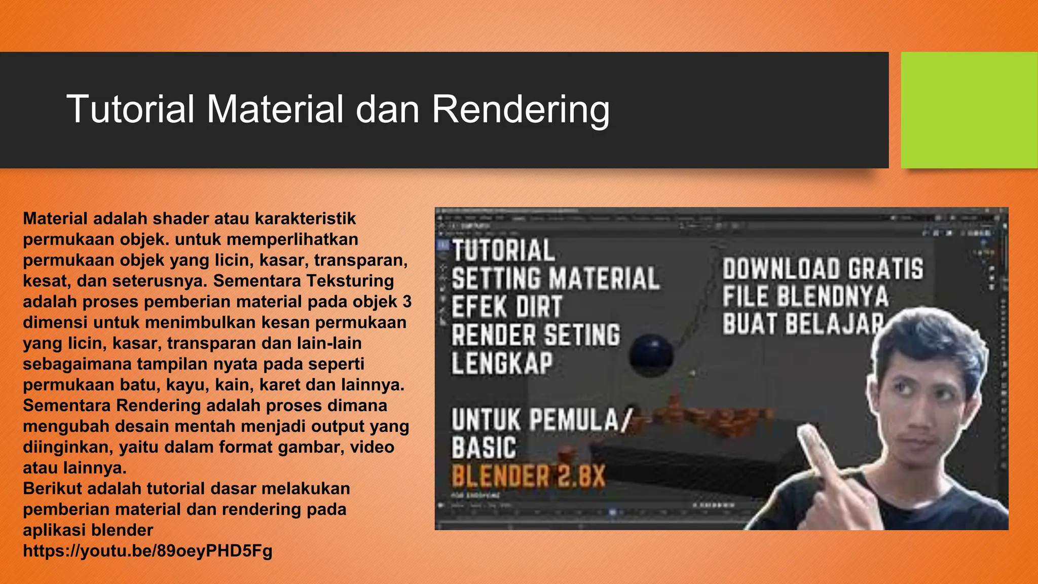 Materi ajar modul aplikasi blender 2d dan 3D | PPTX