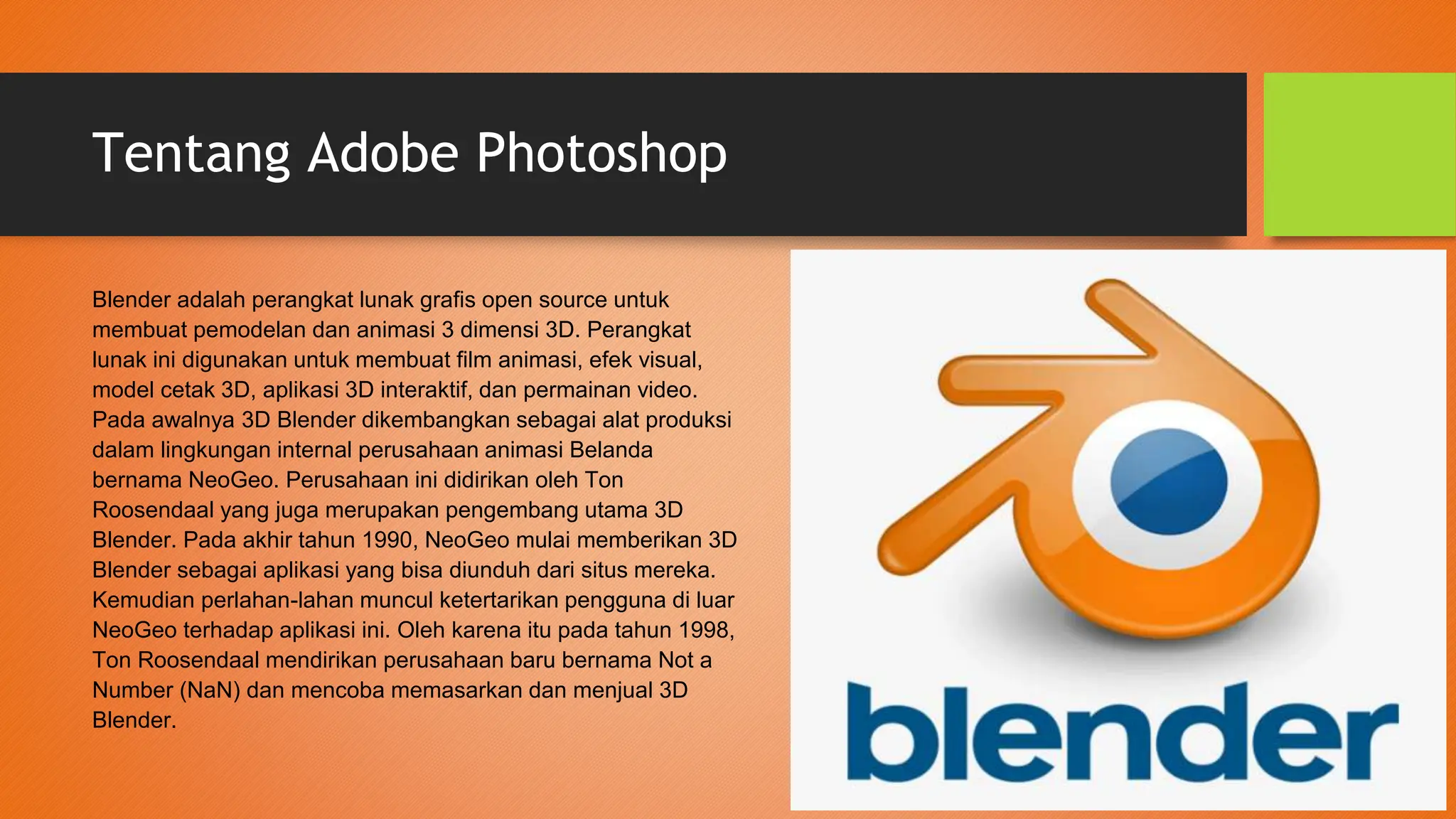 Materi ajar modul aplikasi blender 2d dan 3D | PPTX