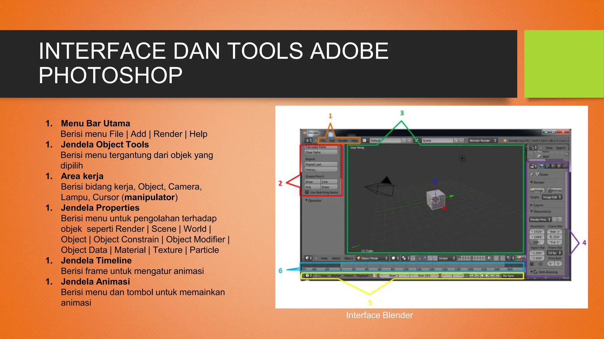 Materi ajar modul aplikasi blender 2d dan 3D | PPTX