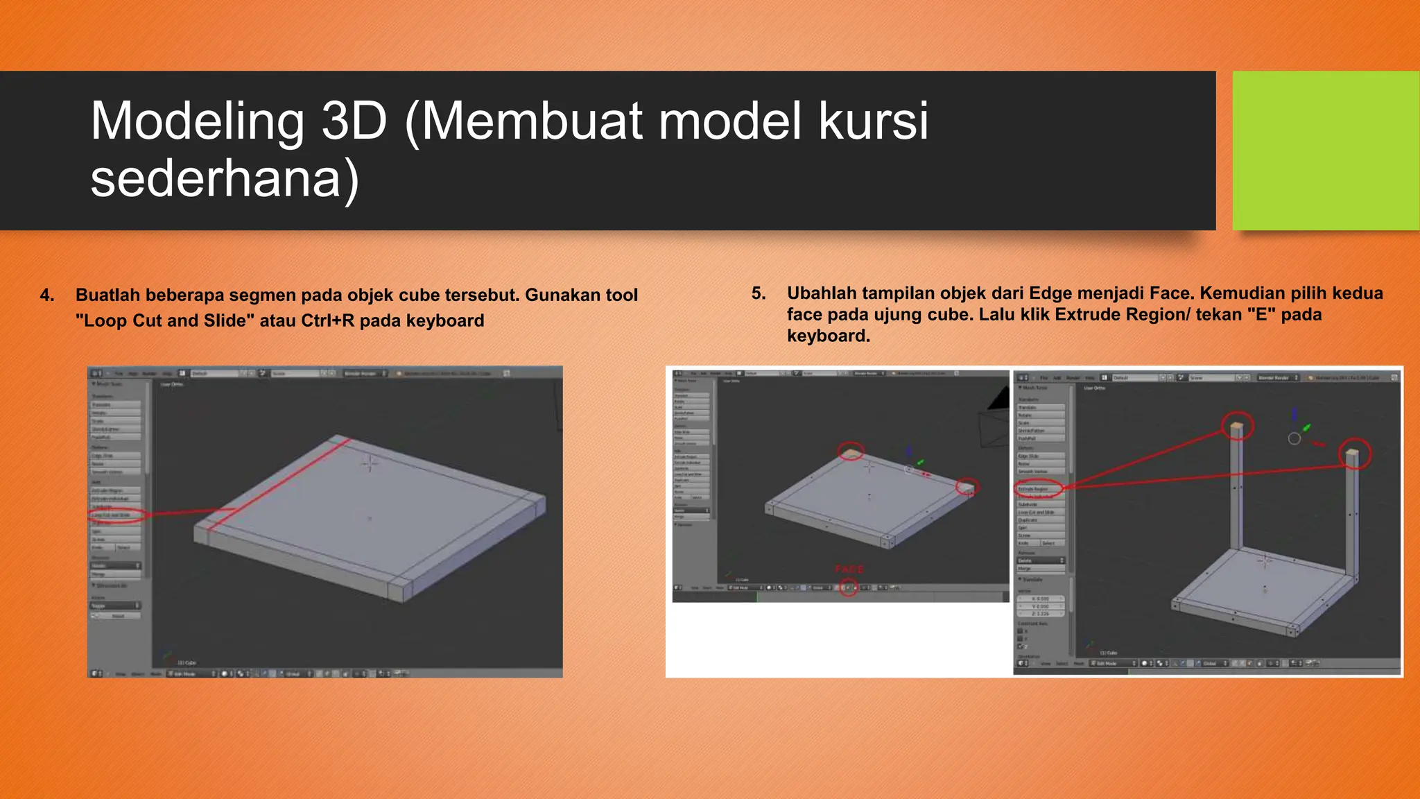 Materi ajar modul aplikasi blender 2d dan 3D | PPTX