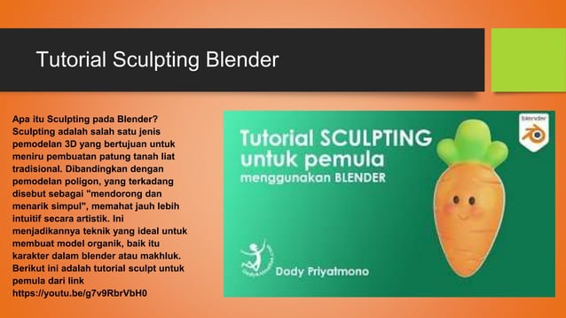 Materi ajar modul aplikasi blender 2d dan 3D | PPTX