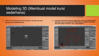 Materi ajar modul aplikasi blender 2d dan 3D | PPTX