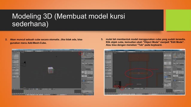 Materi ajar modul aplikasi blender 2d dan 3D | PPTX