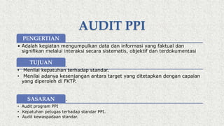 materi monitoring dan evaluasi ppi furi tahun 2024 | PPTX