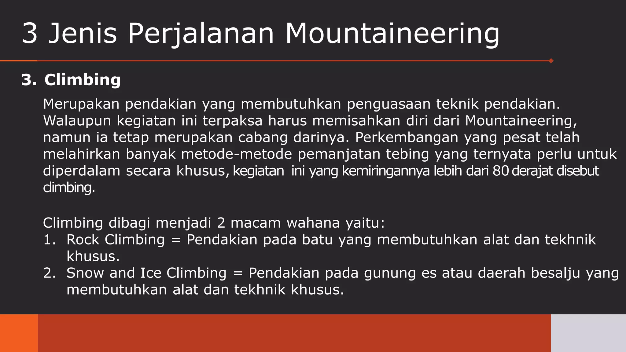 Materi Mountaineering zaradika | PPTX