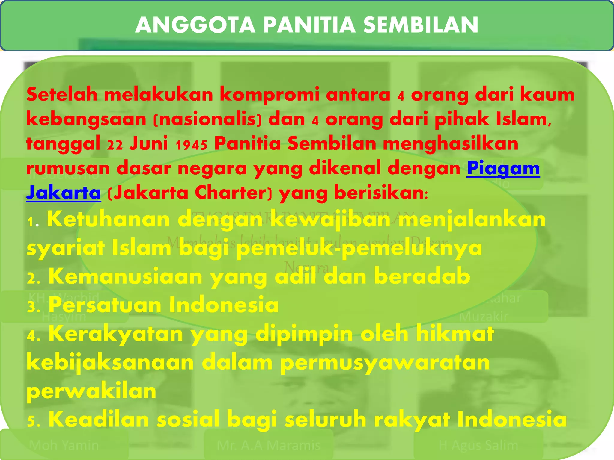 SEJARAH DAN SEMANGAT KOMITMEN PARA PENDIRI BANGSA DALAM PERUMUSAN ...