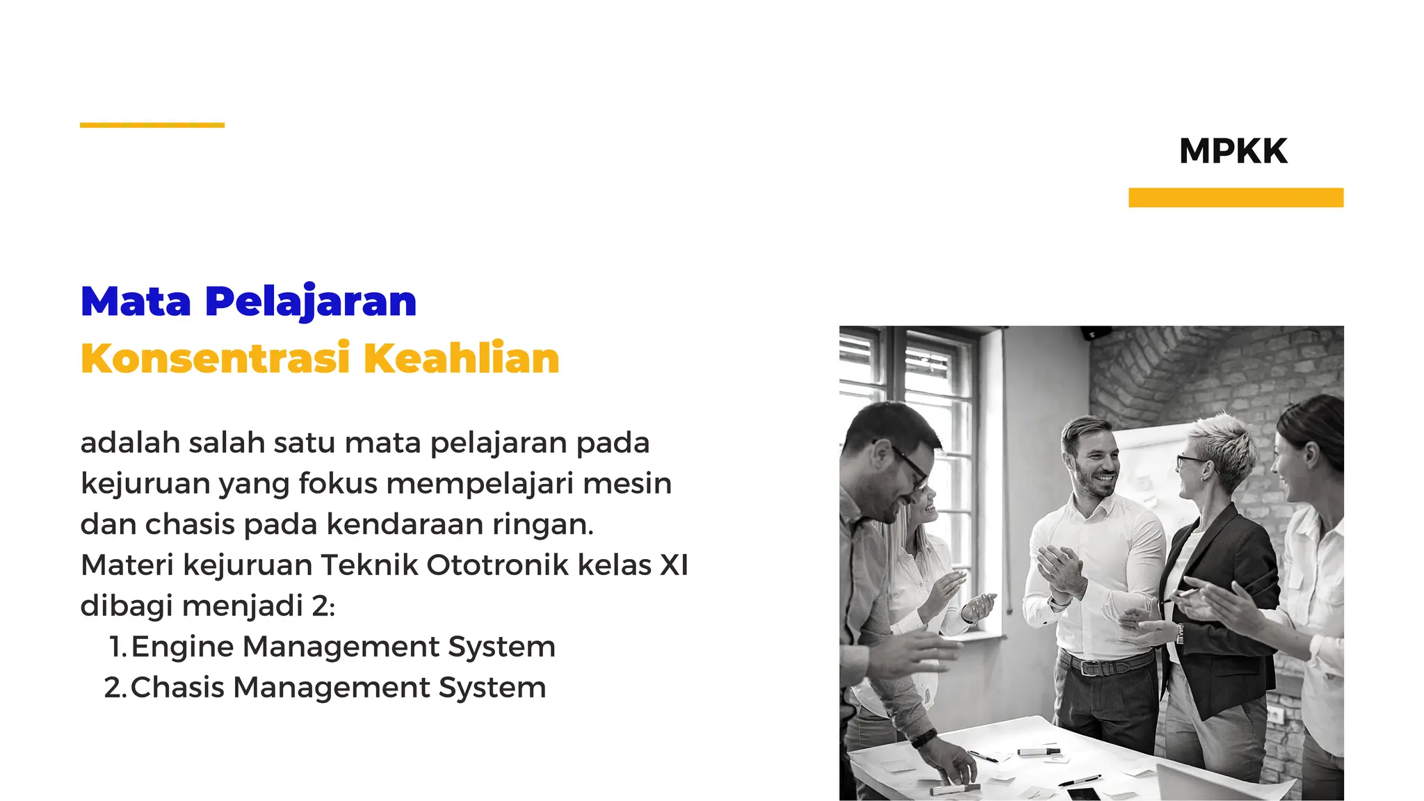 Materi MPKK Kelas XI Teknik Ototronik Terdiri dari Engine dan Chassis | PDF