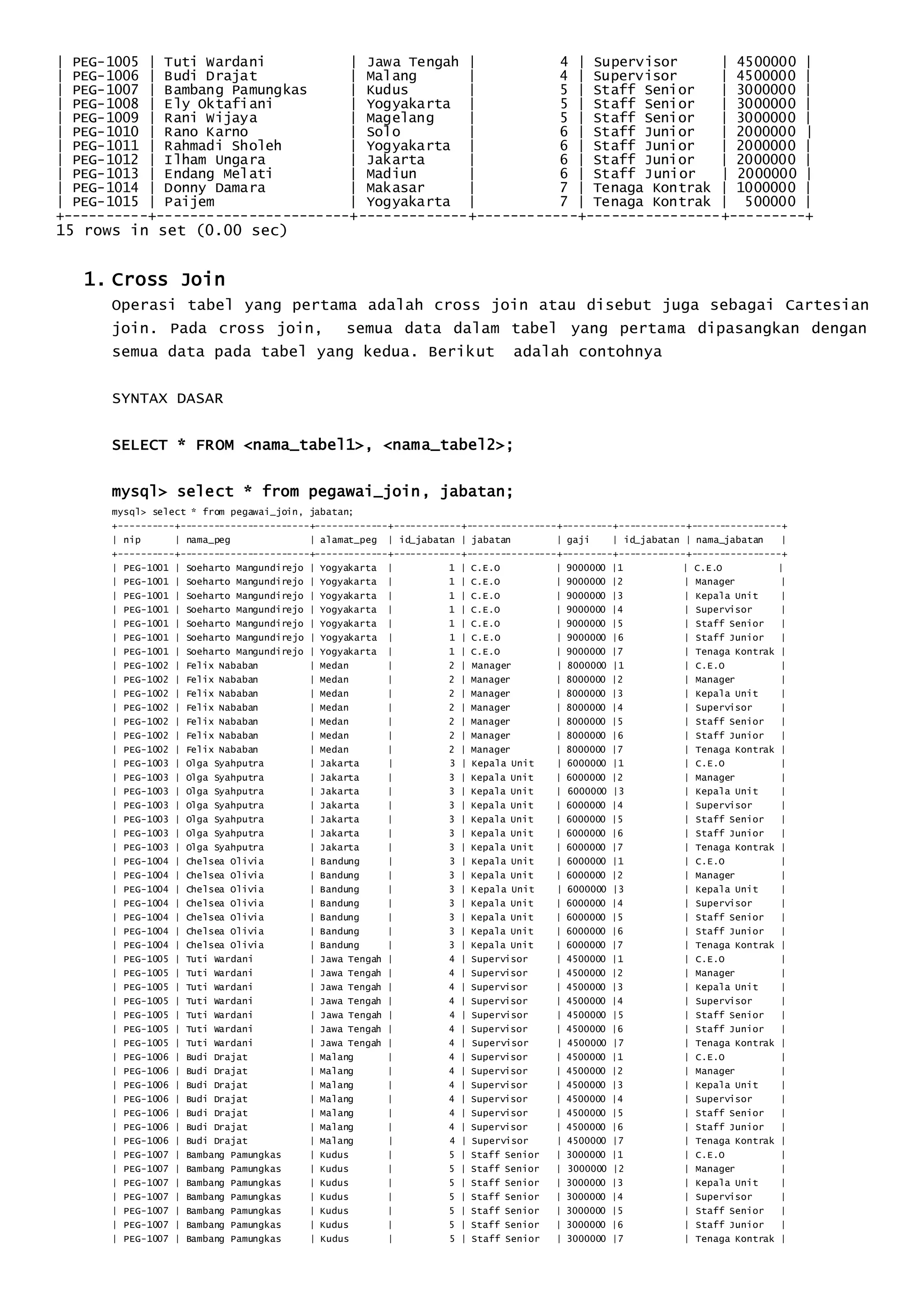 Materi my sql part 3 | DOCX